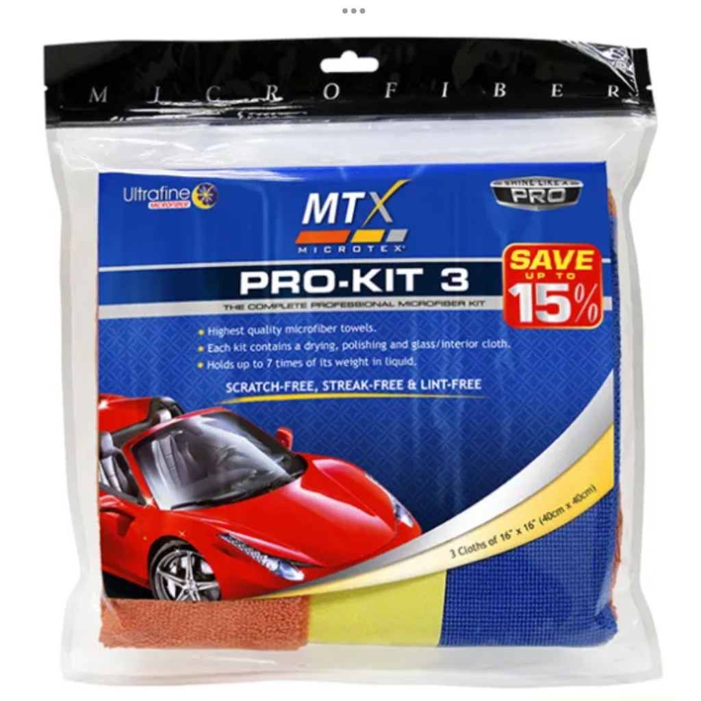 MICROTEX: MA-PKT003 PRO KIT 3 ( TERRY/CHAMOIS/ULTRA) | Shopee Philippines
