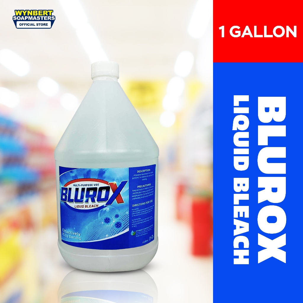BLUROX Multi-Purpose Liquid Bleach - 1 Gallon / 3800ml by Wynbert ...
