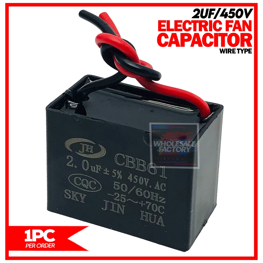 2uF/450V Ceiling Fan Motor Running Starting Capacitor | Shopee Philippines