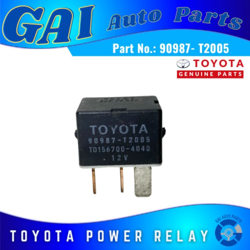 TOYOTA Relay 12V 4Pin (90987- T2005) Genuine Parts | Shopee Philippines