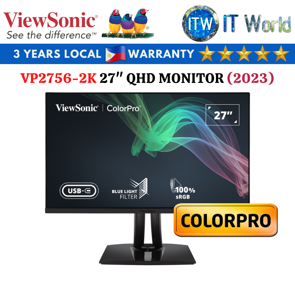 Itw | Viewsonic Monitor 27" (2560x1440 QHD) / 60Hz / IPS / 5ms GTG ...