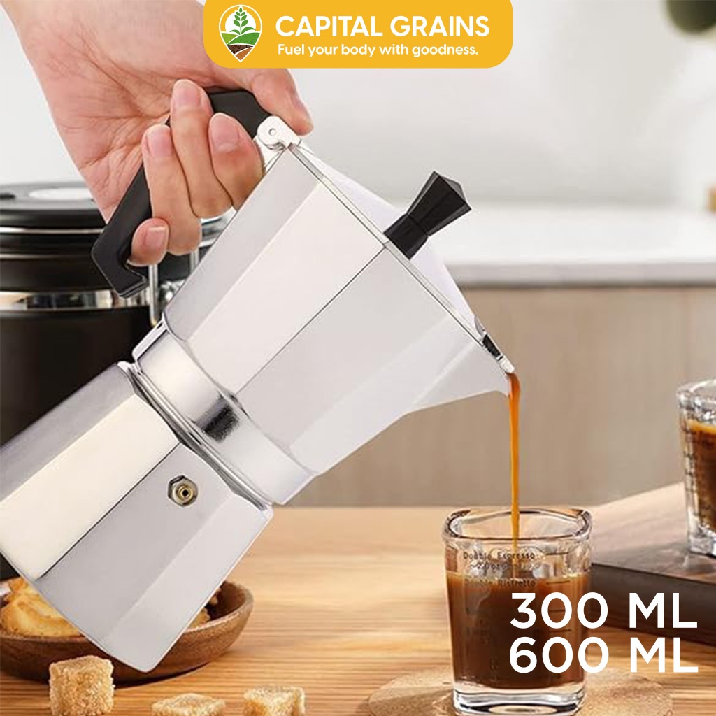 [CG] Moka Pot Italian Top Aluminum Espresso Machine Cafeteria (300ML ...