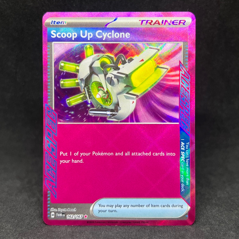 Pokemon TCG Scoop Up Cyclone Ace Spec Rare 162/167 2024 Scarlet ...