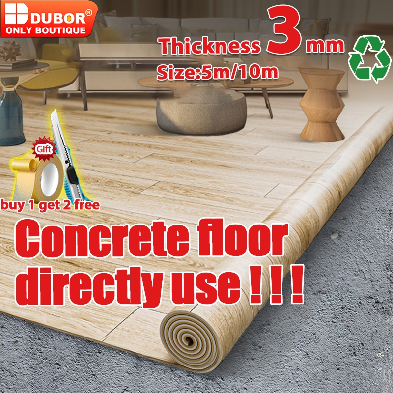 DUBOR Concrete floor directly use!!!3mm linoleum rubberized makapal ...