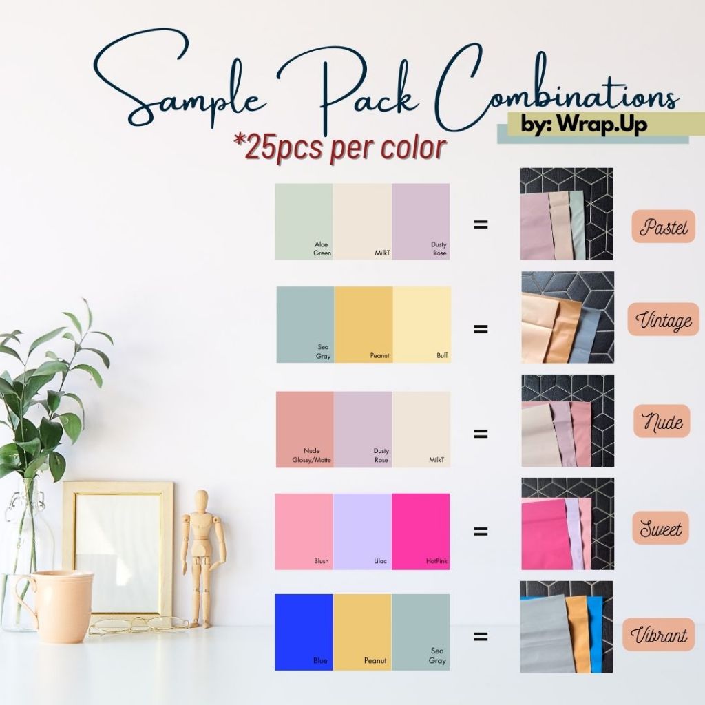 3in1 Trio Sample Pack Polymailer Pouch Courier Plastic Bags 73-75pcs ...