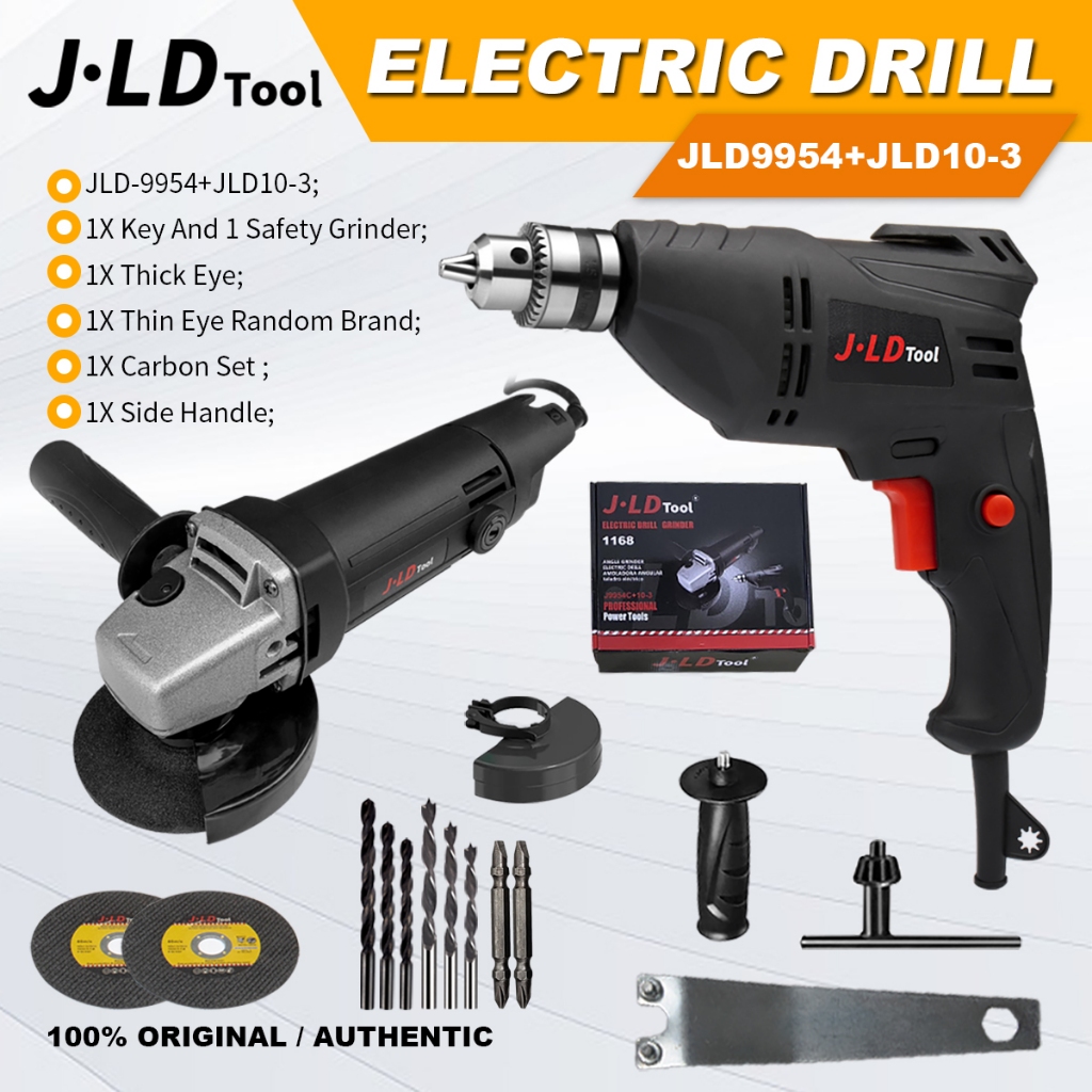 JLD Grinder and Drill Set Tool Original drill bit Original 2 in 1 ...