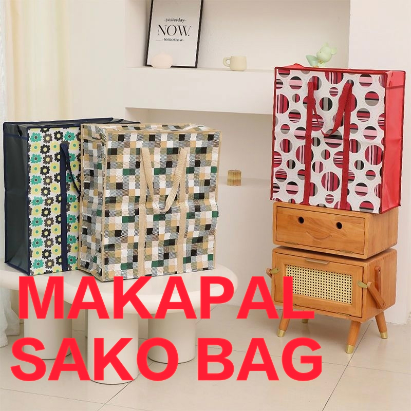 Rubberise Sako Bag makapal Storage Eco Bag Luggage Bag Zipper Bag ...