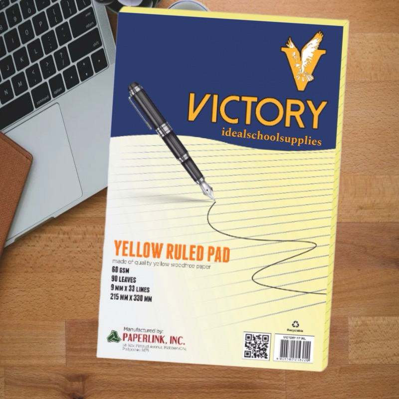 Victory Yellow Pad 90 Leaves idealschoolsupplies | Shopee Philippines