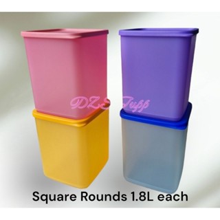 Tupperware Tall Square Rounds 1.8 L | Shopee Philippines