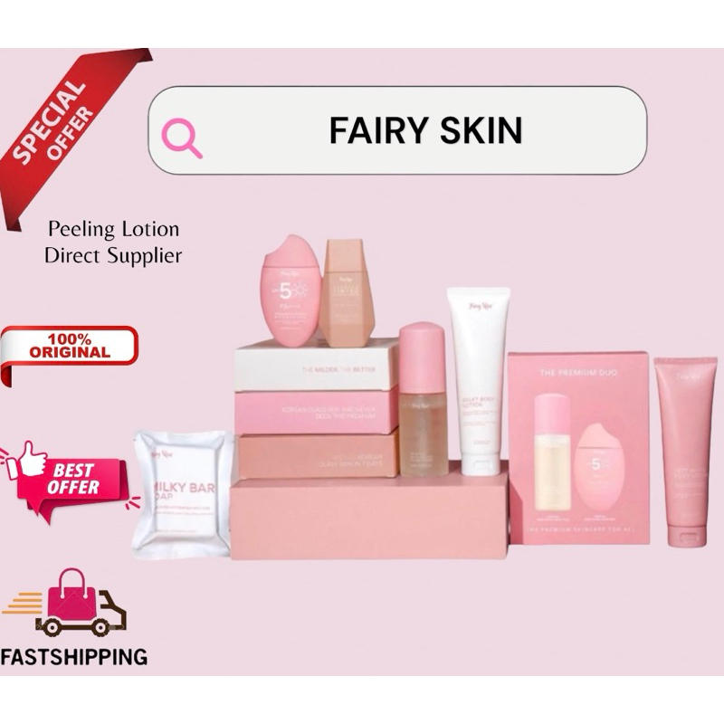 Fairy Skin Premium Brightening Sunscreen, Rejuvenating Set, Whitening ...