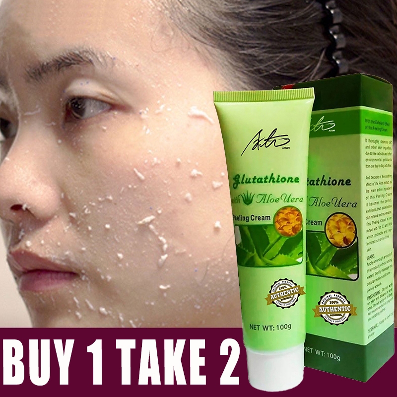 BUY 1 TAKE 2 Glutathione With Aloe Vera Facial Peeling Cream Exfoliate ...