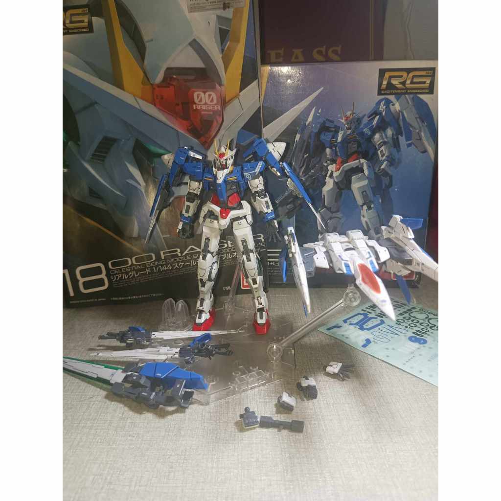 Gundam RG 00 Raiser 1/144 Built | Shopee Philippines