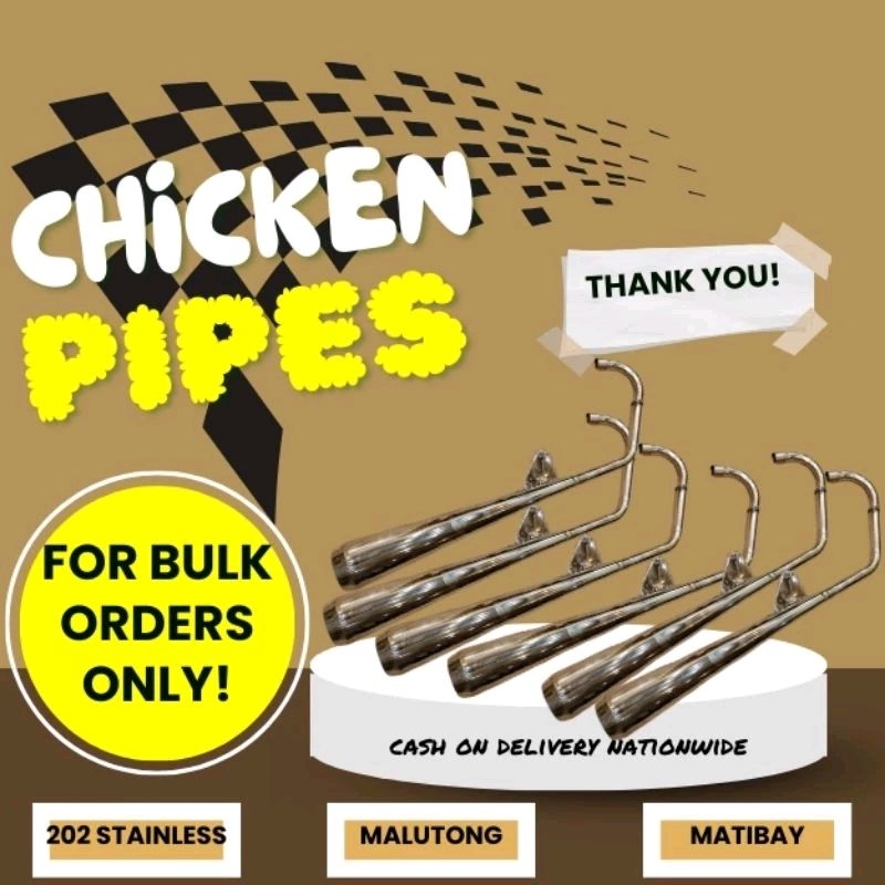 BULK ORDER STAINLESS CHICKEN PIPES (10 pcs) | Shopee Philippines