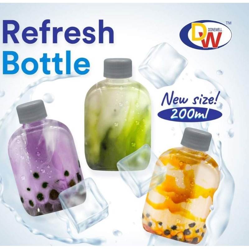 (50-100 pcs) Refresh Empty Plastic bottle 200ML , 350ML, 500ML | Shopee ...