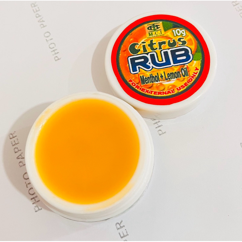 MCI CITRUS Rub MENTHOL+LEMON (10g) | Shopee Philippines