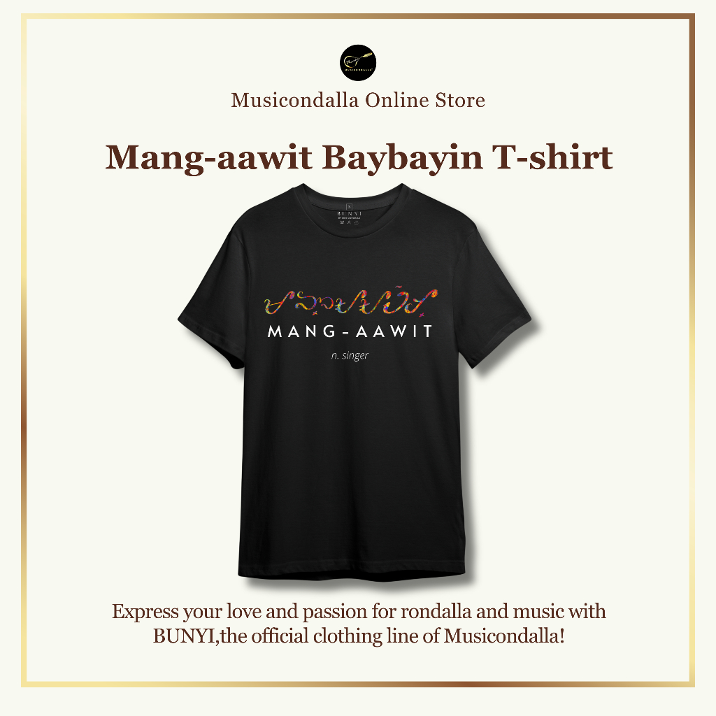 Mang-aawit Baybayin T-shirt | Shopee Philippines