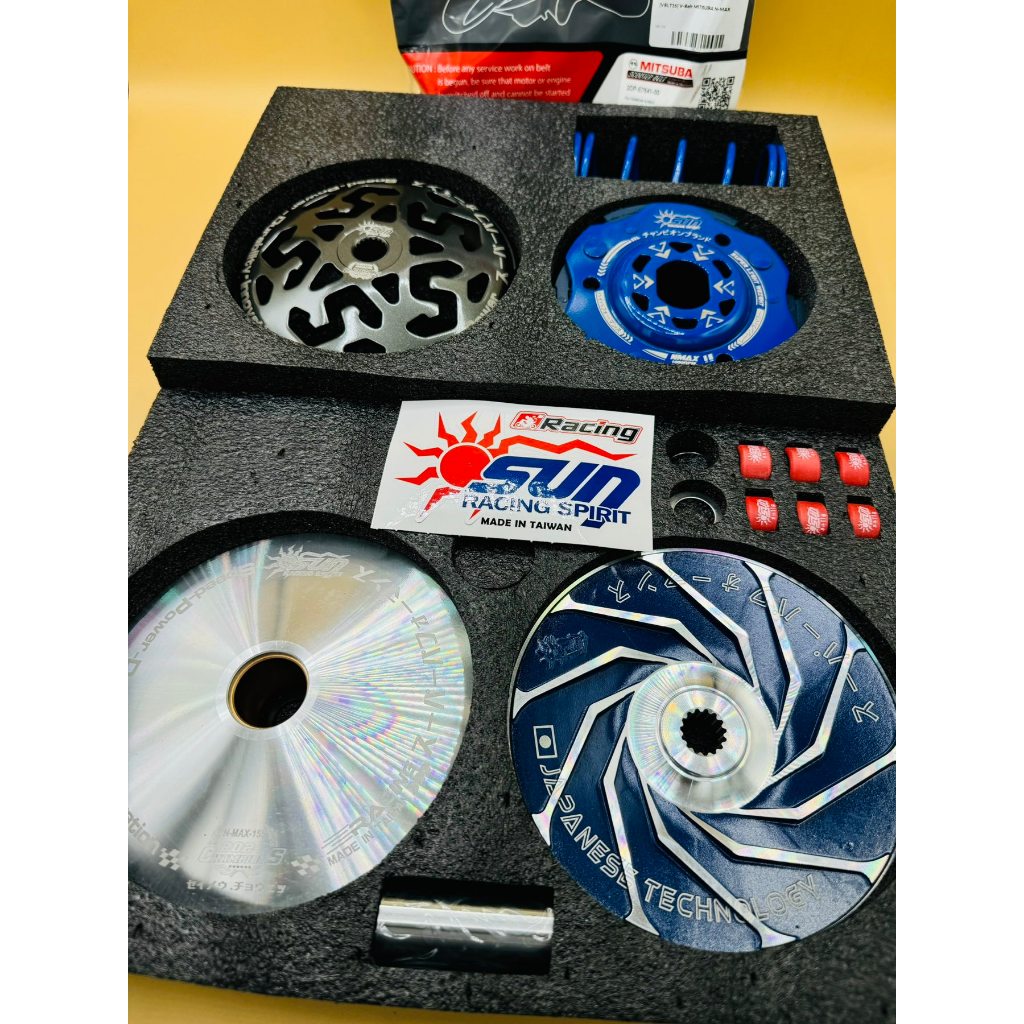SUN RACING CVT Set Kit for Nmax/Aerox Full CVT SET with V-BELT ORIGINAL ...