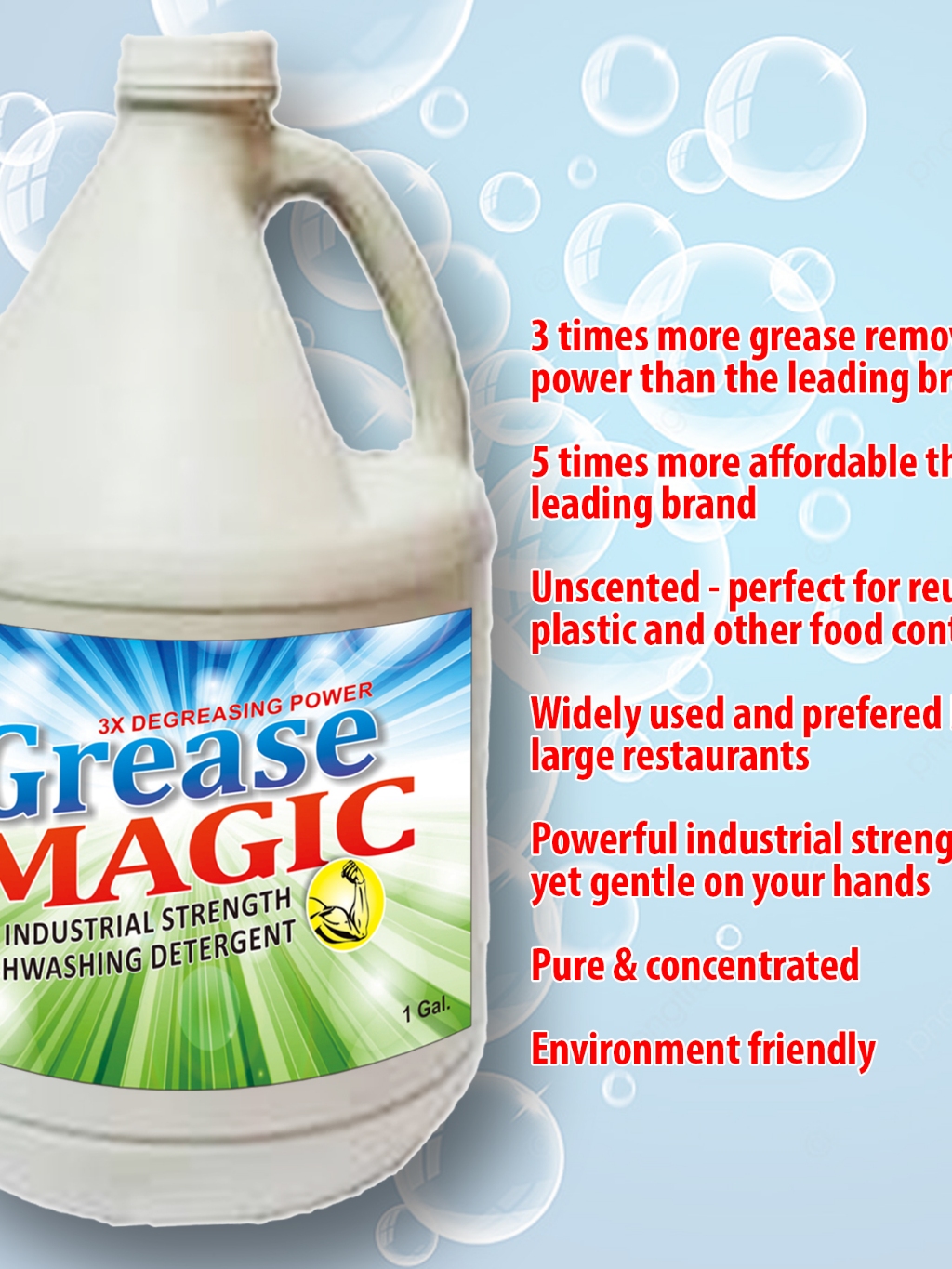 Grease Magic Industrial Strength Dishwashing Liquid Dishwashing Soap ...