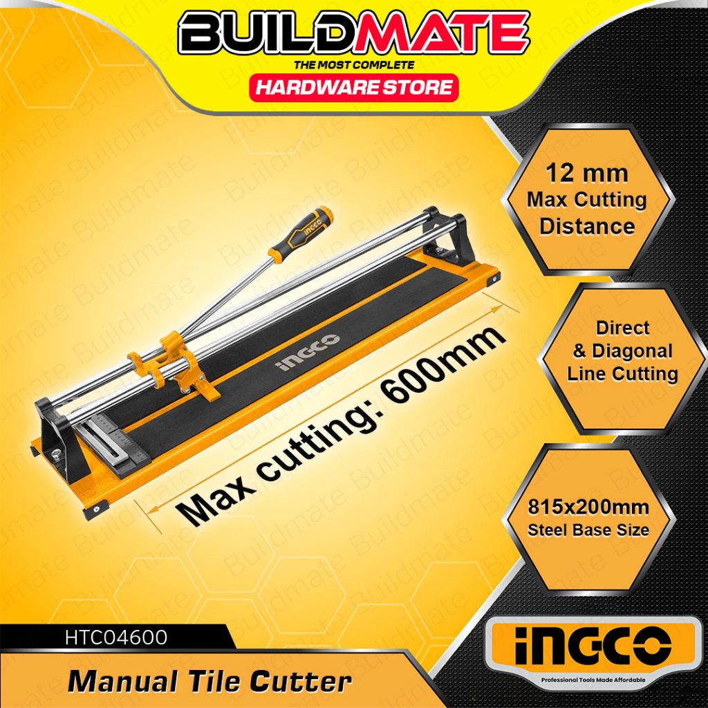 Buildmate x INGCO 600MM Manual Tile Cutter Carbide Floor Cutting ...