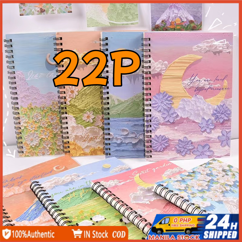 A5 oil painting coil landscape school supplies journal notepad ...