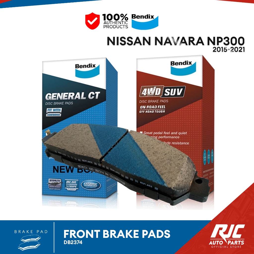 BENDIX BRAKE PAD NISSAN NP300 NAVARA FRONT 2015-2022 DB2374 1set | Shopee Philippines