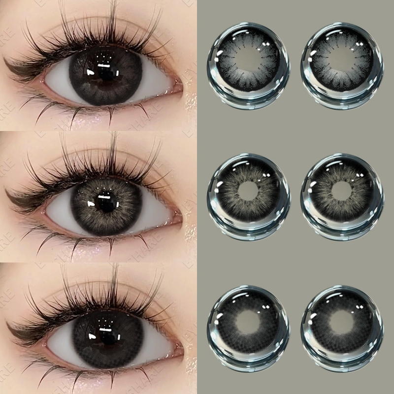 {COD}-Eyeshare Monica/Pattaya/Beautyeye Black Contact Lenses 14.5mm ...