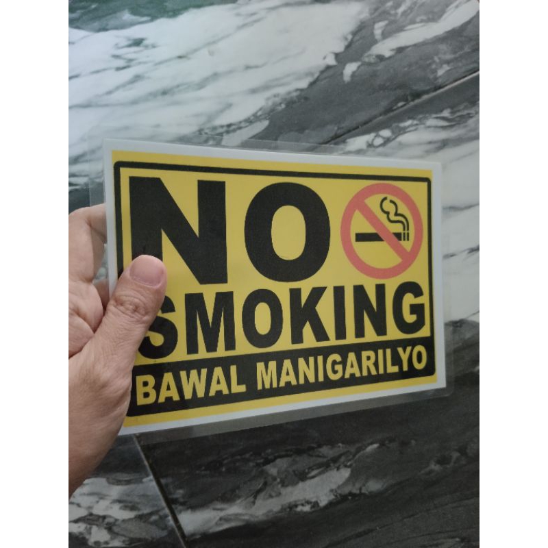 LAMINATED SIGNAGES no smoking, vaping, littering, bawal magkalat ...