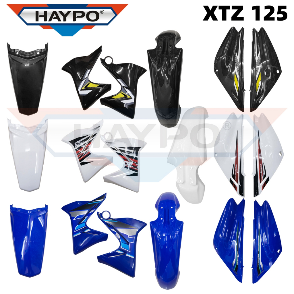 Haypo Brand Yamaha XTZ 125 Front Fender Cover Rear Fuel Side Tank Cover ...