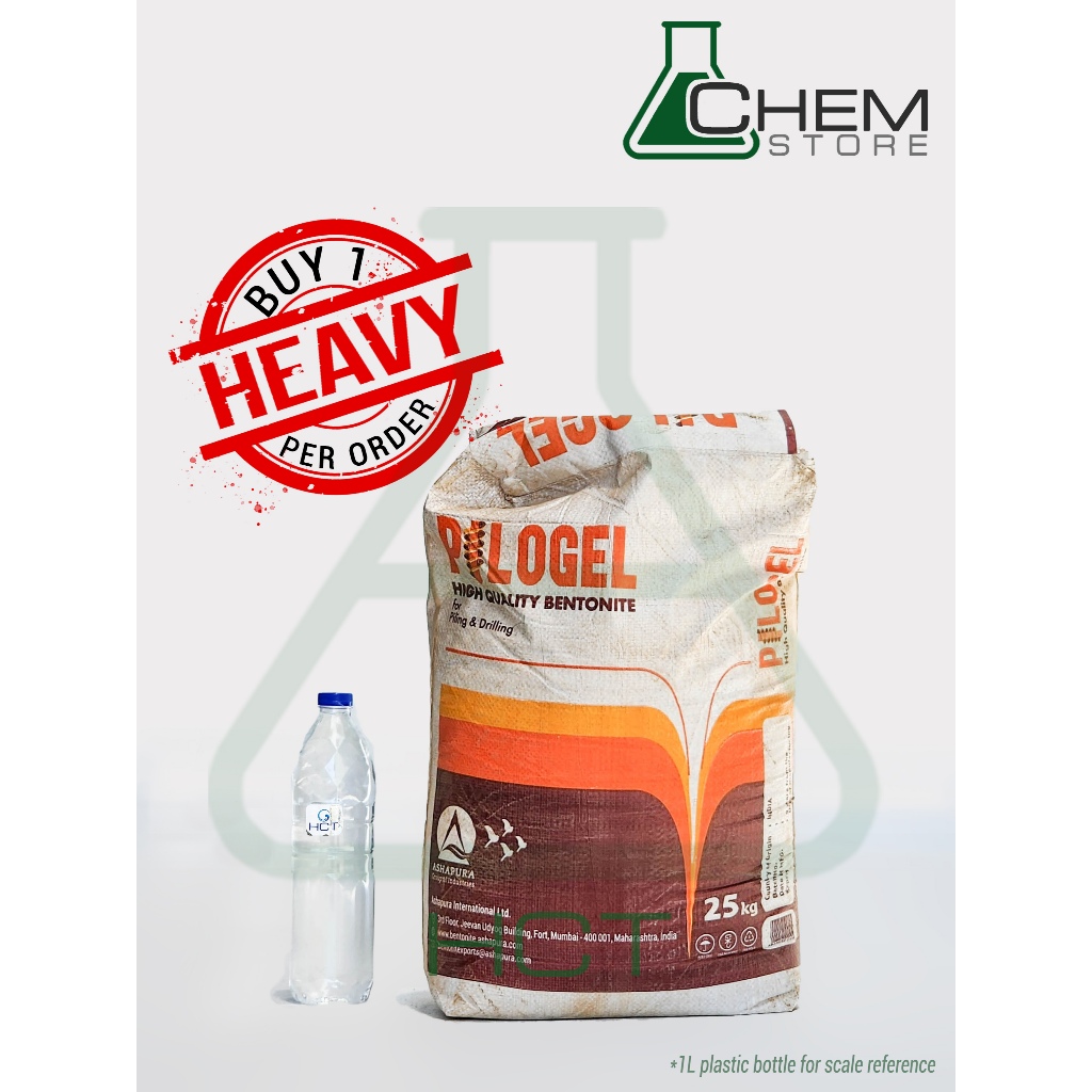 Sodium Bentonite Pilogel India - 25 kilo / bag Oktakem | Shopee Philippines