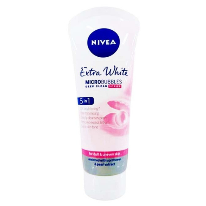 Nivea Extra Bright Micro Bubbles Deep Clean Scrub 100g | Shopee Philippines