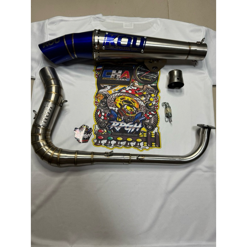 WORM type KOU MAHACHAI OPEN PIPE TUBE TYPE HIGH QUALITY 45 for NMAX V1 ...