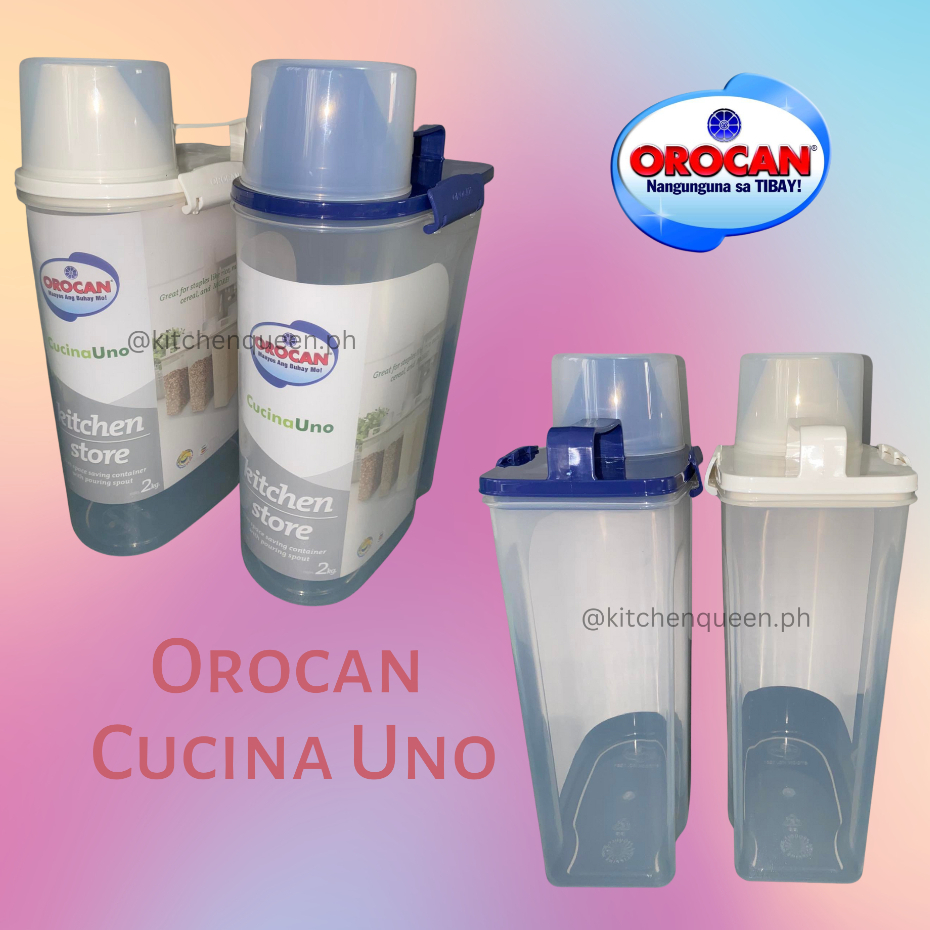 Orocan Cucina Uno Kitchen Food Storage 2kgs ( set of 5pcs) | Shopee ...