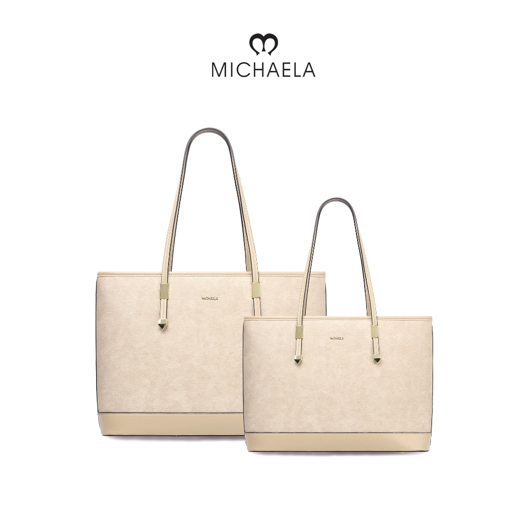 MICHAELA Minimalist Tote Bag Set 2 PCS Large Capacity Shoulder Bag Set ...