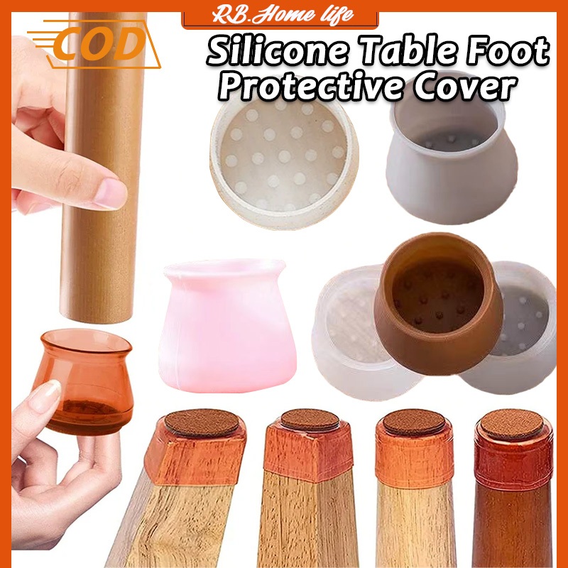 Silicone Chair Leg Protector cover rubber footing round tubular rubber ...
