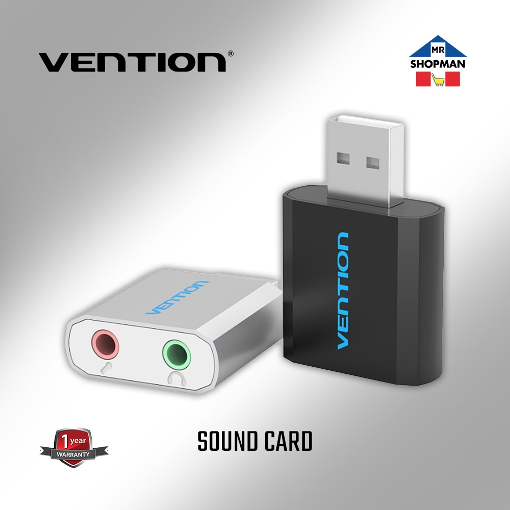 Vention USB Sound Card 3.5mm Stereo And Mic Soundcard Splitter S13 ...