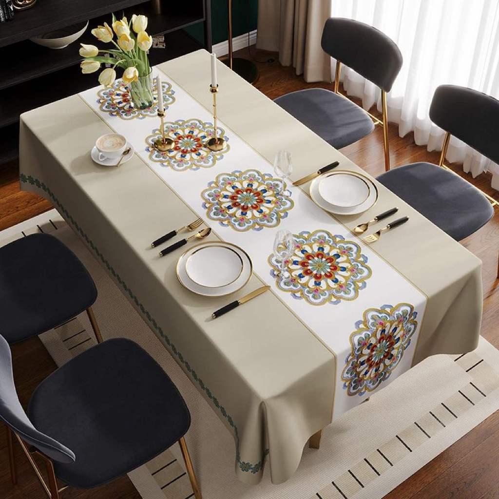 Suez PVC Table Cloth Table Mantle Waterproof/Oil Resistant/Scald ...
