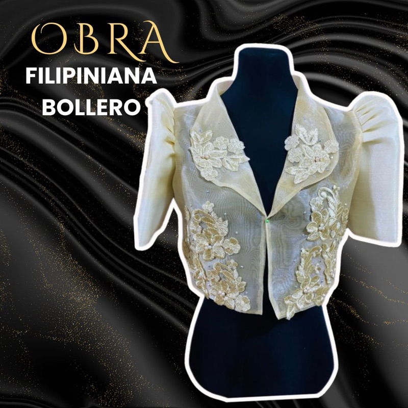 Filipiniana Bolero pinya organza | Shopee Philippines