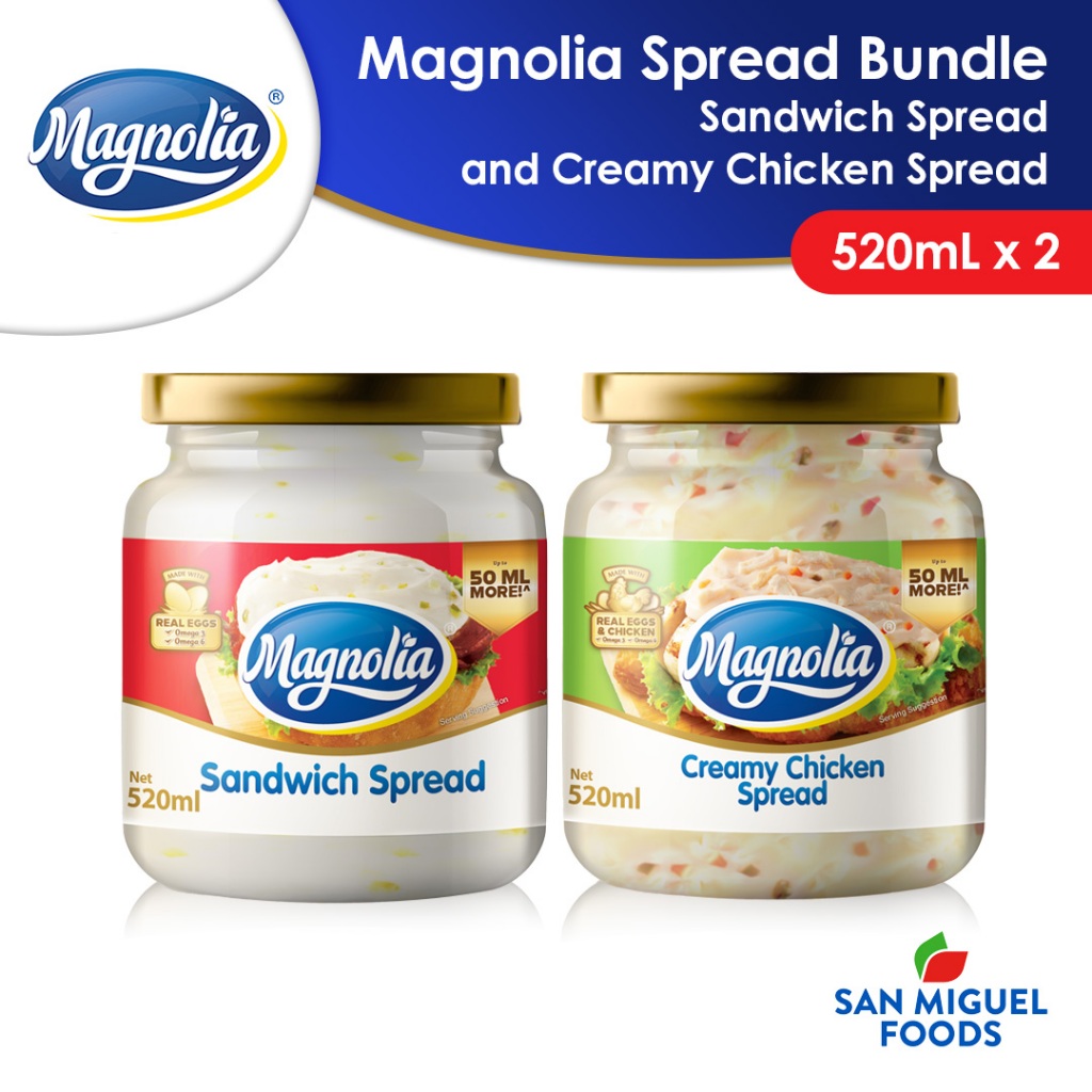 MAGNOLIA Spread Bundle - Sandwich Spread 520ML and Creamy Chicken ...