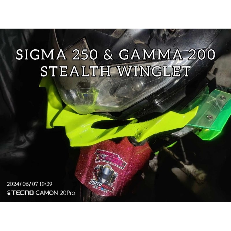 RUSI SIGMA 250/ GAMMA 200 STEALTH WINGLET | Shopee Philippines