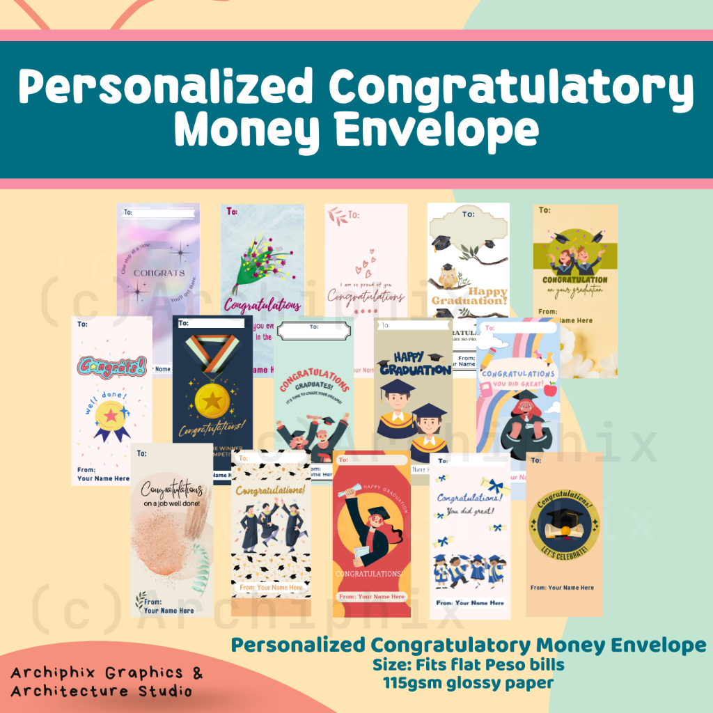 Personalized Congratulations Graduation Reward Gift Money Envelope ...