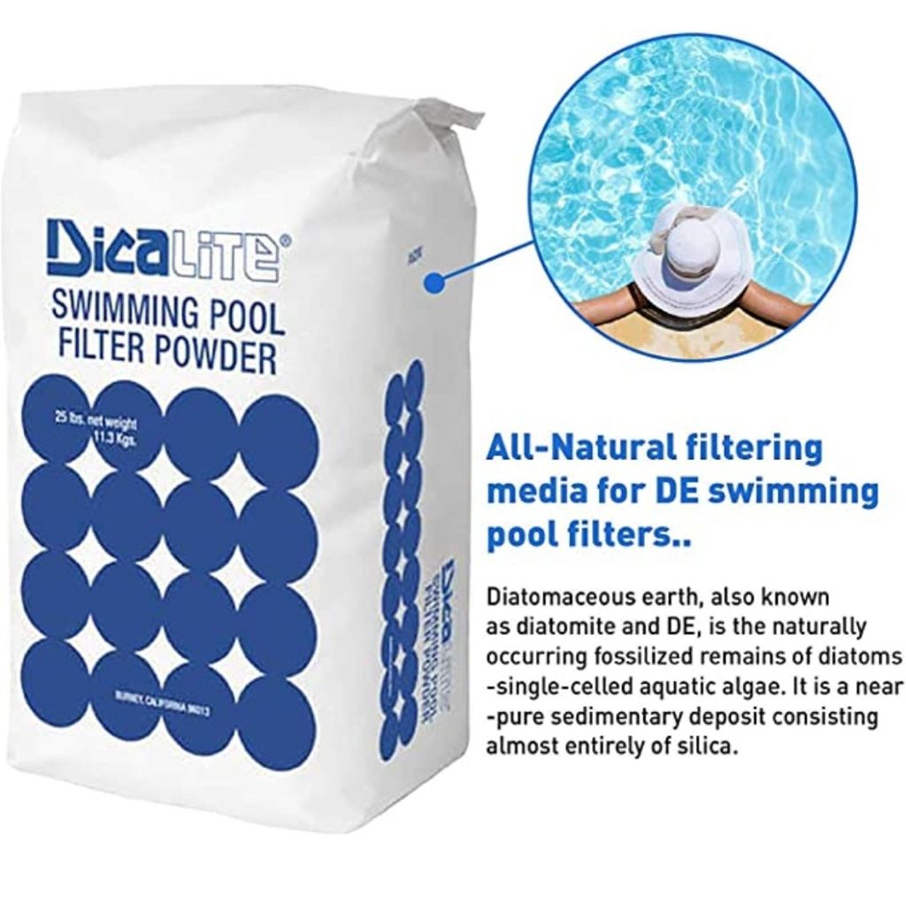 Dicalite Diatomaceous Earth Pool DE Filter Powder . for Swimming Pools ...