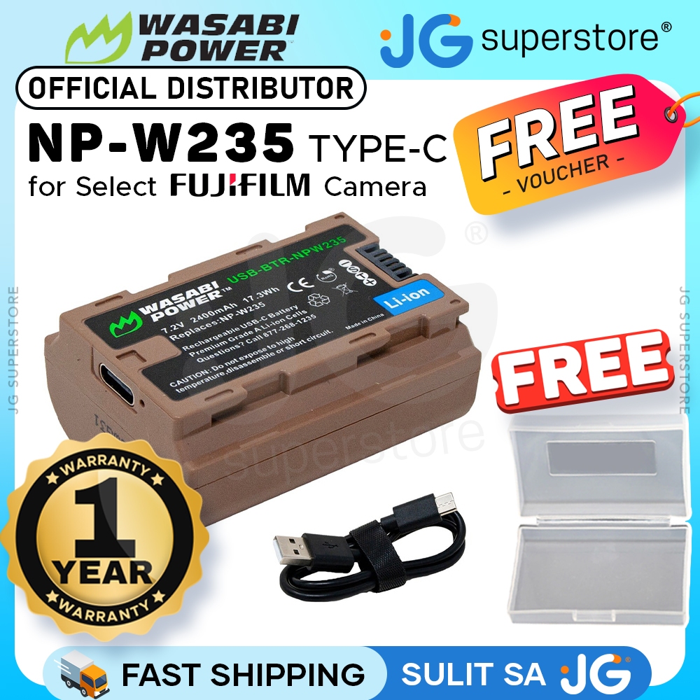 [CLEARANCE] Wasabi Power FUJIFILM NP-W235 NPW235 Battery - USB Type C ...