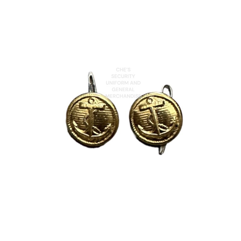 Anchor button solid brass for Gala uniform | Shopee Philippines