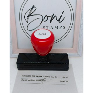 Jurat Stamp Notarial Stamp | Shopee Philippines