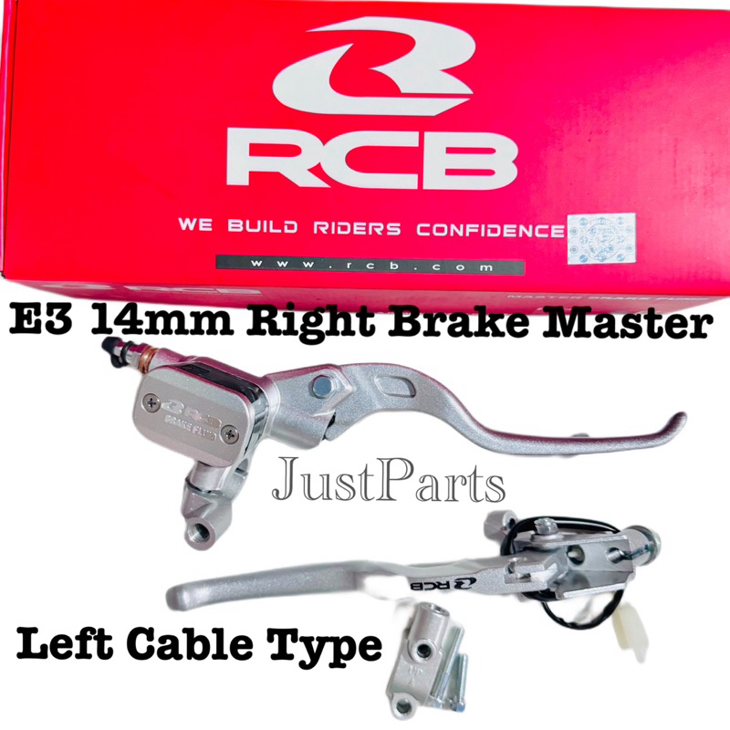 RCB E3 14mm Right Master Brake Clutch Pump with Left Cable Type SILVER ...