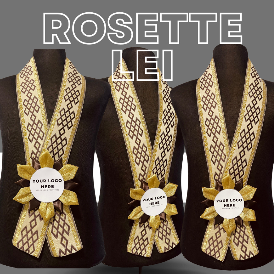 Rosette Lei Garland Gold Edition for VIPs, Guests, or as Welcome Lei ...