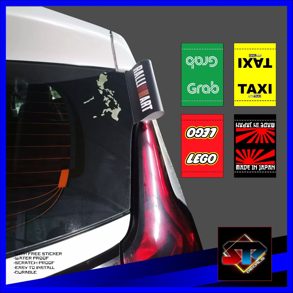 Universal Car Wash Label Trunk Door Tailgate Creative Unique Decorative ...