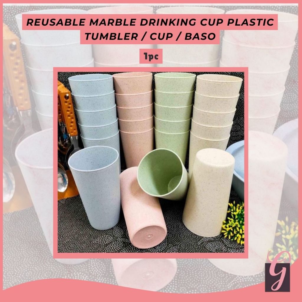 G&G | Re-usable Plastic Drinking Cup/Baso (1pc) | Shopee Philippines