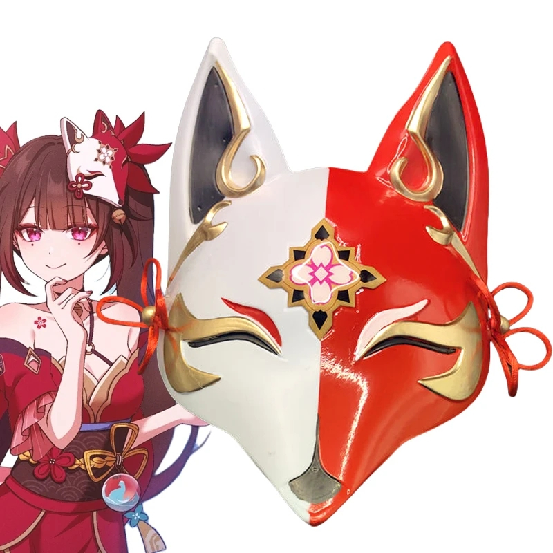 Hot Honkai:Star Rail Elation Sparkle Cosplay Decor Full Face Fox Mask ...