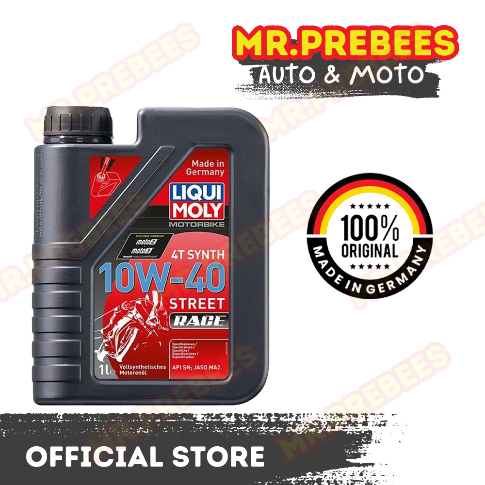 LIQUI MOLY STREET RACE 4T 10W40 ~ 10W50 ~ 10W60 1L (JASO MA2) | Shopee Philippines